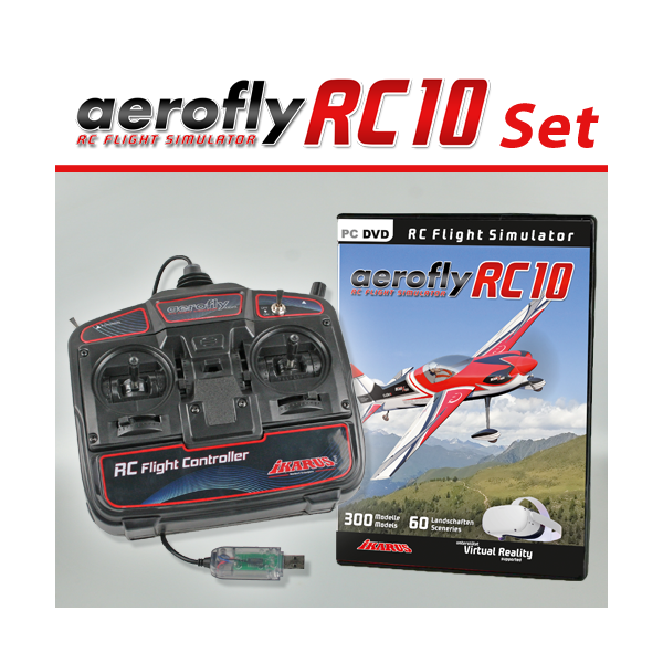 Ikarus Aerofly Simulator-Set: aeroflyRC10 mit USB-FlightController ...